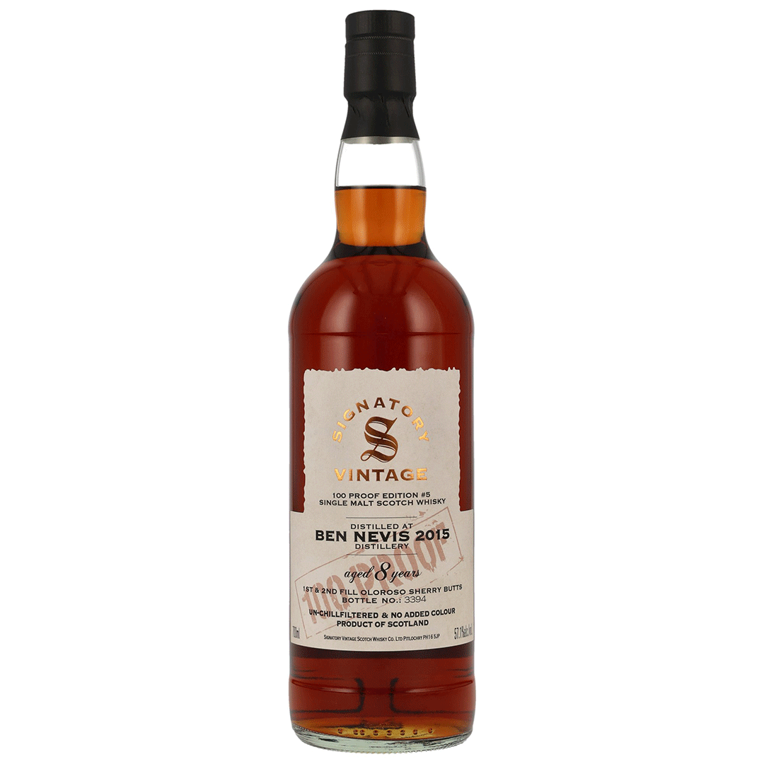 Ben Nevis 2015/2024 - 8 Jahre - Signatory 100 PROOF Edition #5