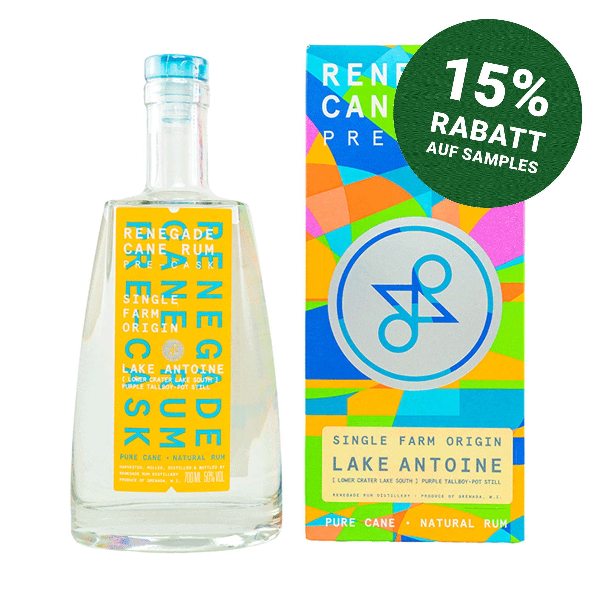 Renegade Rum - Lake Antoine/Lower Crater Pot Still Rum - 1st Release